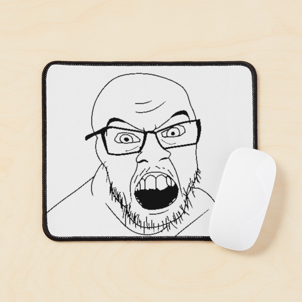 "Angry Soyjak" Sticker for Sale by TeesByPatrick | Redbubble