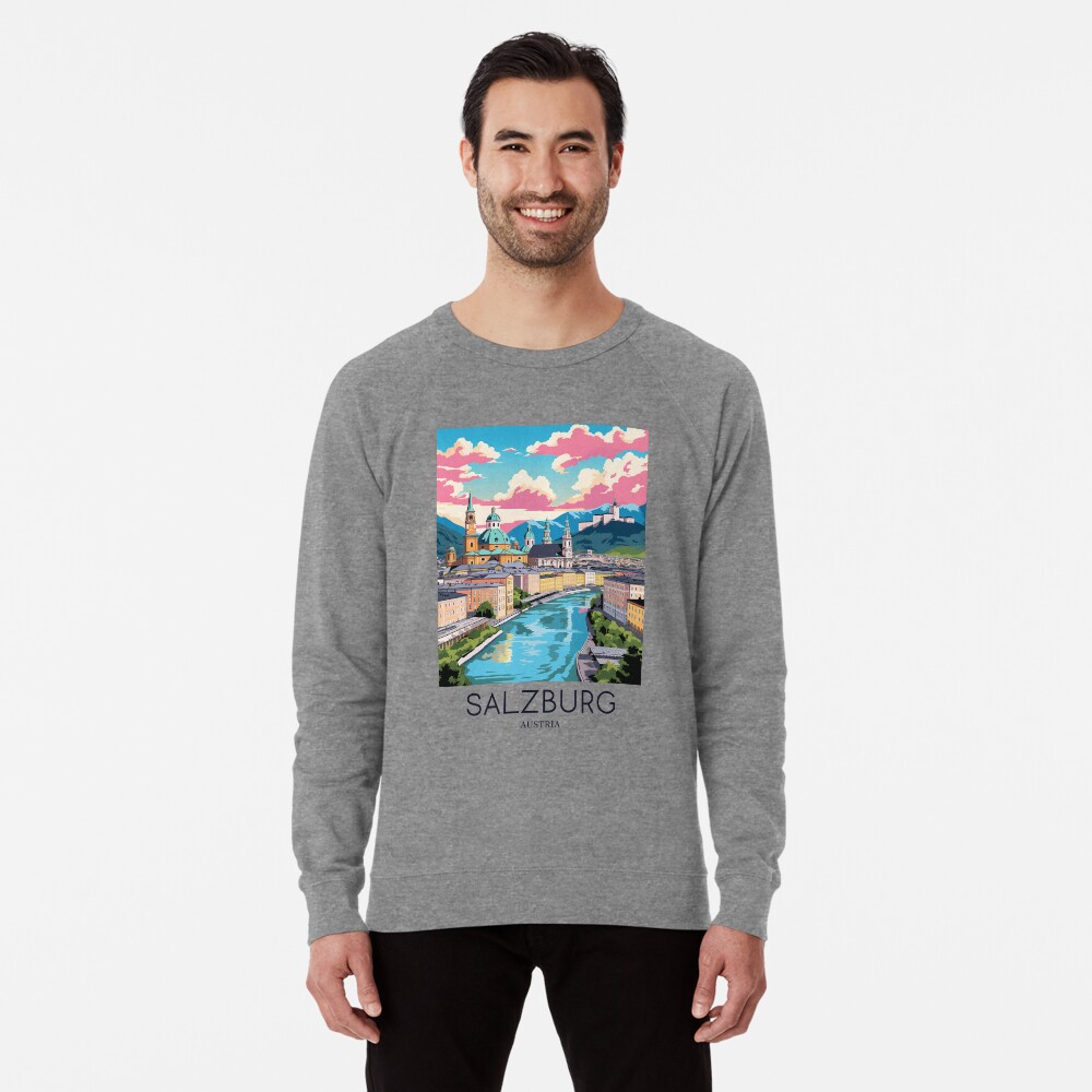 "A Pop Art Travel Print of Salzburg - Austria " Poster for Sale by ...