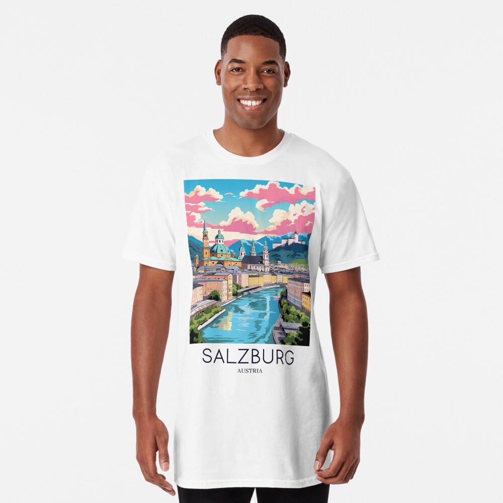 "A Pop Art Travel Print of Salzburg - Austria " Poster for Sale by ...