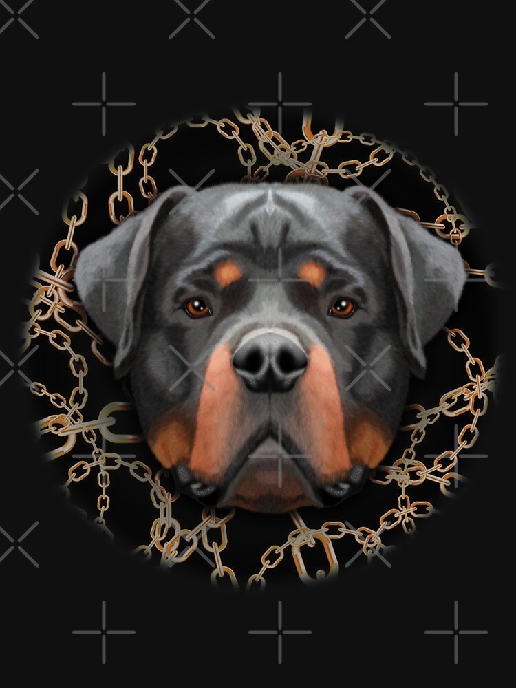 "Rottweiler Chains" T-shirt for Sale by RomanDigitalArt | Redbubble ...