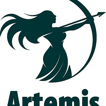 "Artemis Warrior logo design" Sticker for Sale by dakdecor | Redbubble