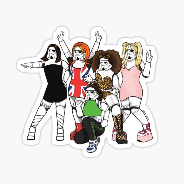 "Gurl Power!" Sticker by AndrewAhernArt | Redbubble