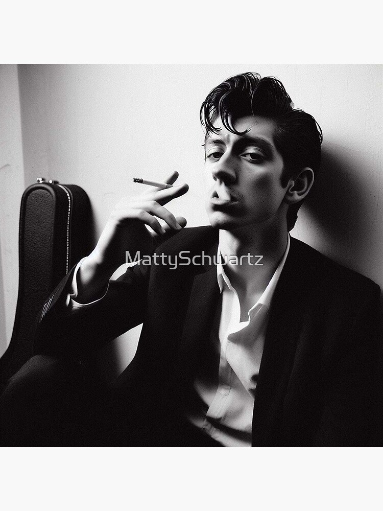"Alex Turner smoking - AI art" Sticker for Sale by MattySchwartz ...