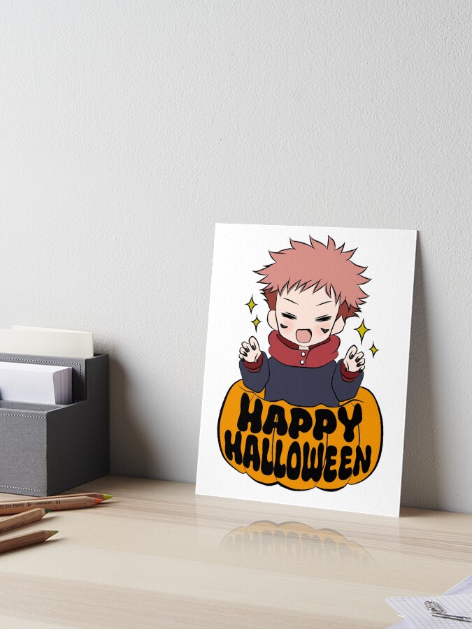 "Yuji Itadori_Halloween_Anime_Manga" Art Board Print for Sale by ...