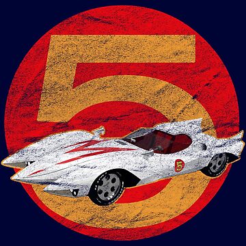 "Mach 5 Car Worn" Sticker for Sale by alhern67 | Redbubble