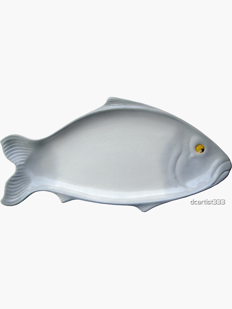 "Norway Egersund Fayancefabrik Ceramic Fish Platter" Sticker by ...