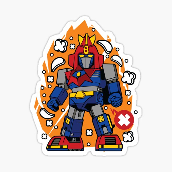 "Chibi Voltes V" Sticker for Sale by MechaRon | Redbubble
