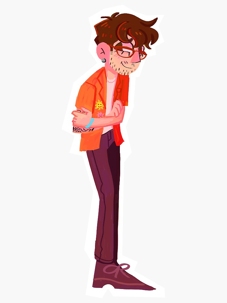 "Joker Out - Nace Jordan orange outfit" Sticker for Sale by laeheaps ...