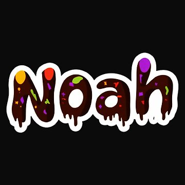 "NOAH NAME HALLOWEEN STYLE" Sticker for Sale by Buddha-Stickers | Redbubble
