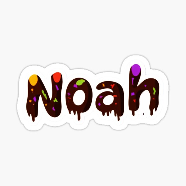 "NOAH NAME HALLOWEEN STYLE" Sticker for Sale by Buddha-Stickers | Redbubble
