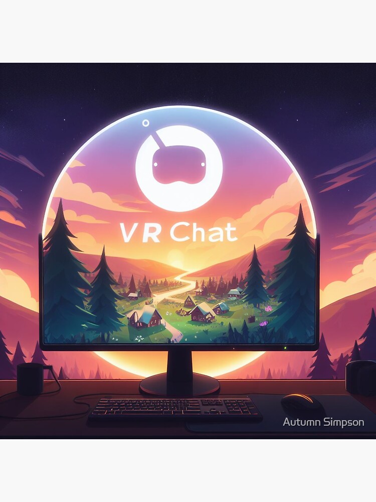 "Vrchat visionary logo" Sticker for Sale by Autumn Simpson | Redbubble