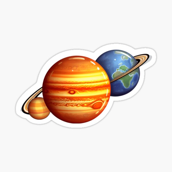 "Planets" Sticker for Sale by World Of Designs | Redbubble