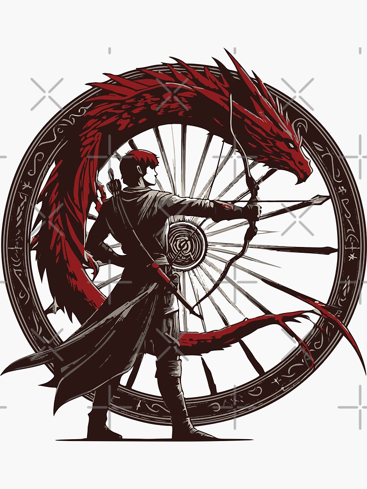 "the dragon reborn is rand althor" Sticker for Sale by girlslove ...