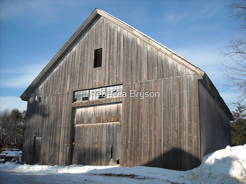 "Large Barn 1800's Gardner MA" by Rebecca Bryson | Redbubble