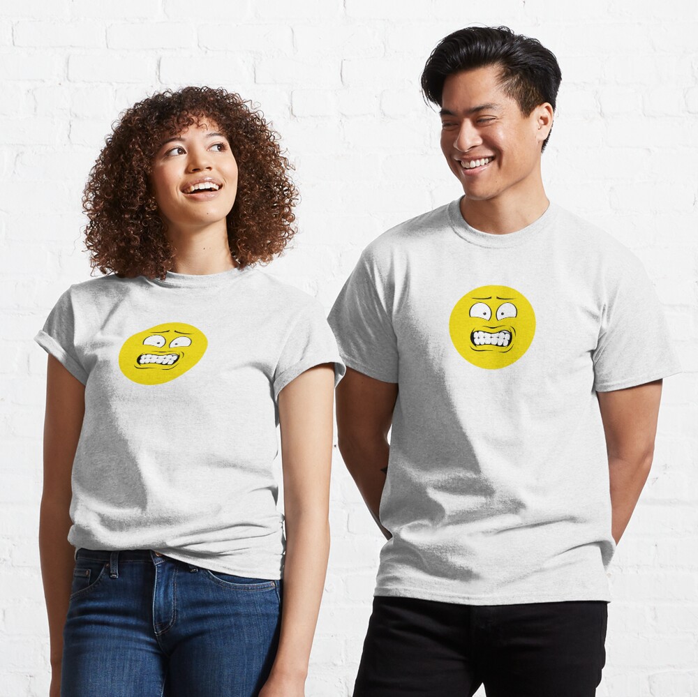 "Nervous Emoji" Sticker for Sale by tammydcomedy | Redbubble