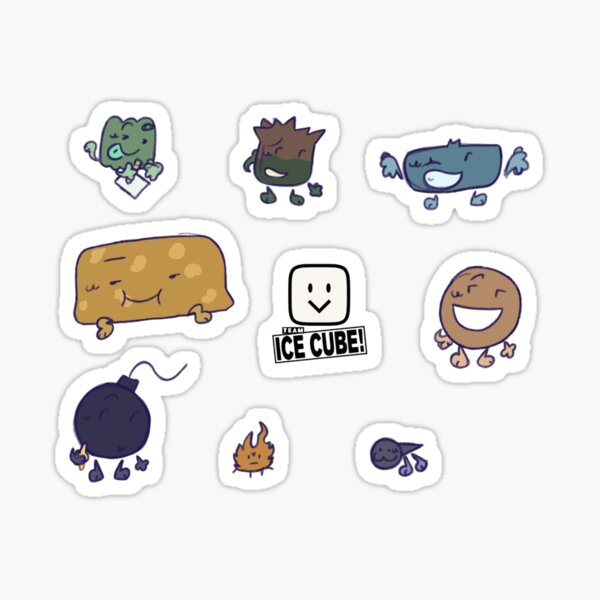 "Team ice cube!! (bfb)" Sticker for Sale by XAND3R-DRAWS | Redbubble