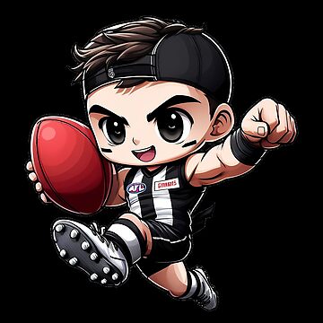 "Chibi Collingwood Magpies" Sticker for Sale by Thunderbelts | Redbubble