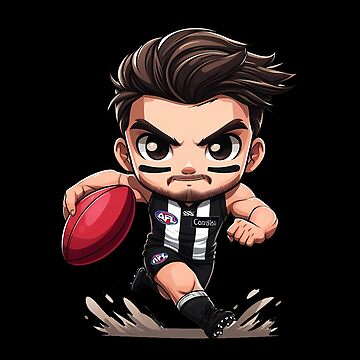 "Chibi Collingwood Magpies" Sticker for Sale by Thunderbelts | Redbubble