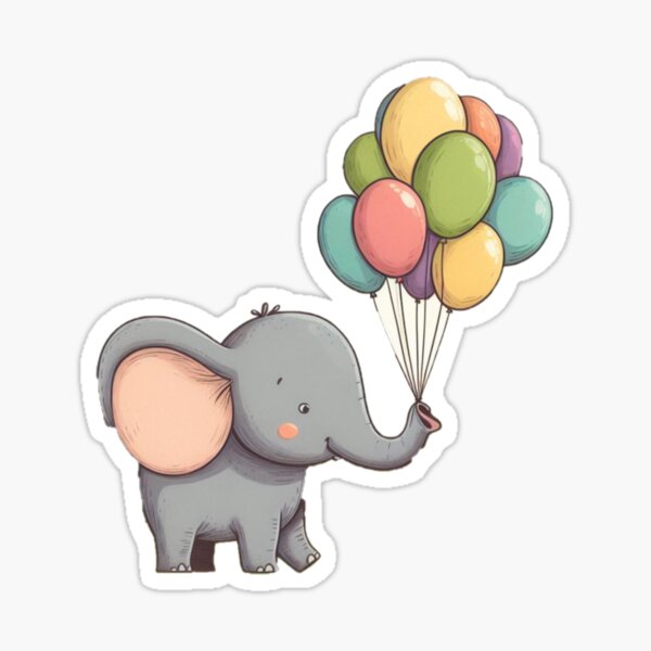 "Elephant stickers " Sticker for Sale by ARichArts | Redbubble
