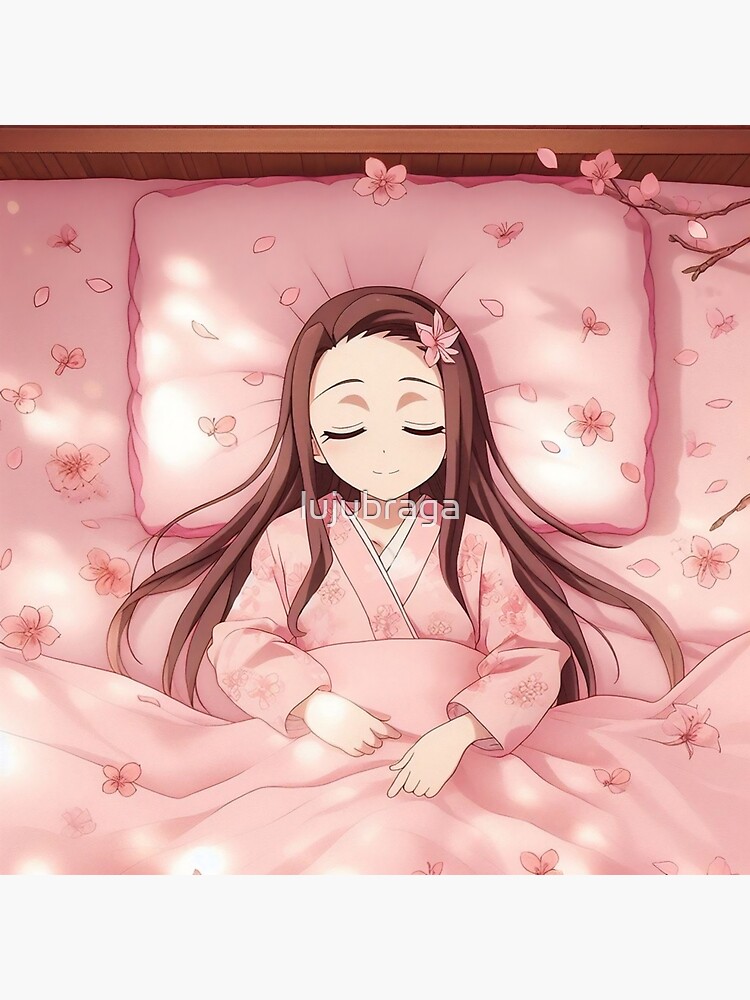 ""Dreaming Nezuko: A Demon Slayer Slumber"" Sticker for Sale by ...