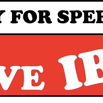 "Sorry for speeding, I have IBS! Gen z Bumper" Sticker for Sale by ...