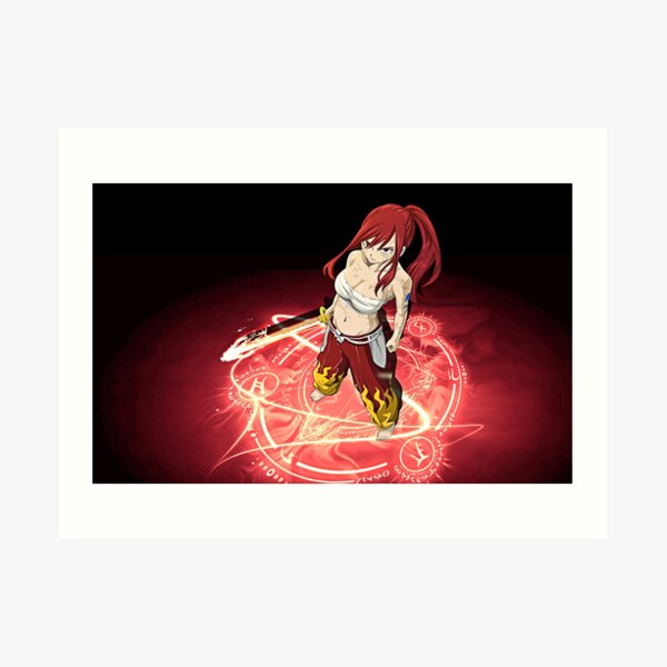 "Erza Scarlet" Art Print by CactusAnimated | Redbubble
