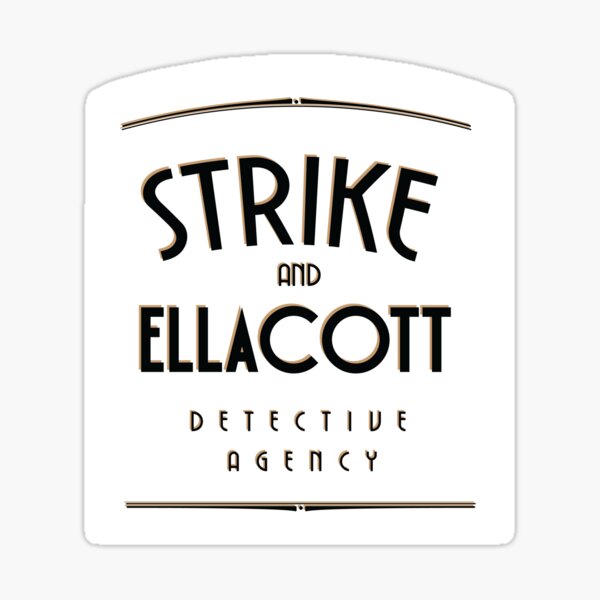 "Strike and Ellacott Detective Agency Logo (Strike Series)" Sticker for ...