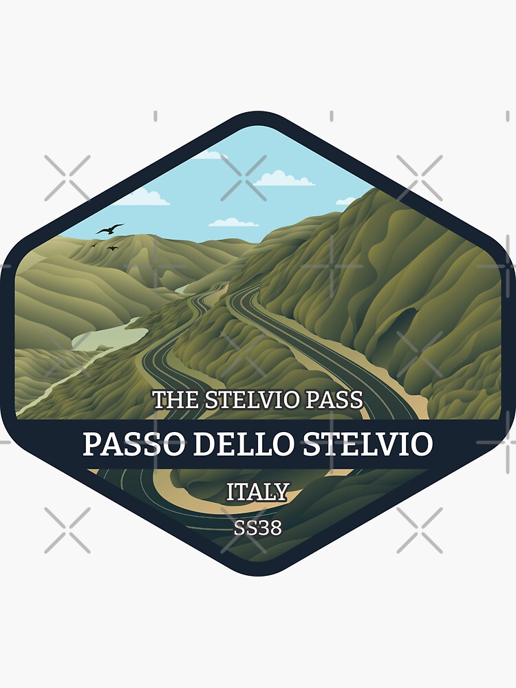 "Stelvio Pass Italy (Passo dello Stelvio)" Sticker for Sale by ...