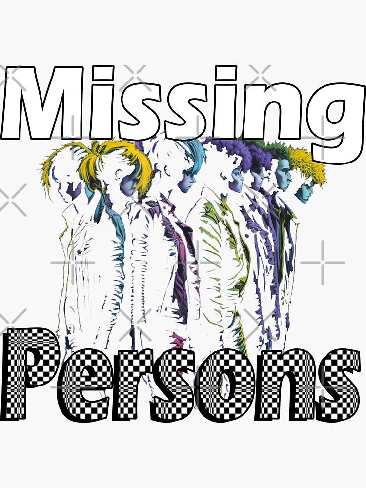 "Missing persons" Sticker for Sale by PornDesigns | Redbubble