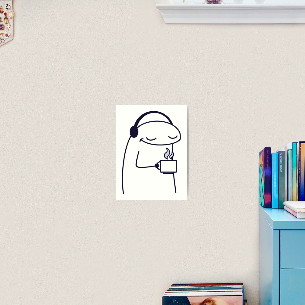 "Coffee Music Flork Meme" Poster for Sale by loom-check | Redbubble