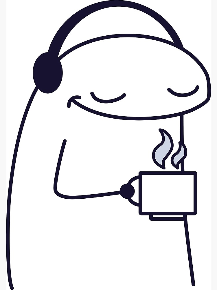 Lámina artística for Sale con la obra «Cafe Musica Flork Meme» de loom ...