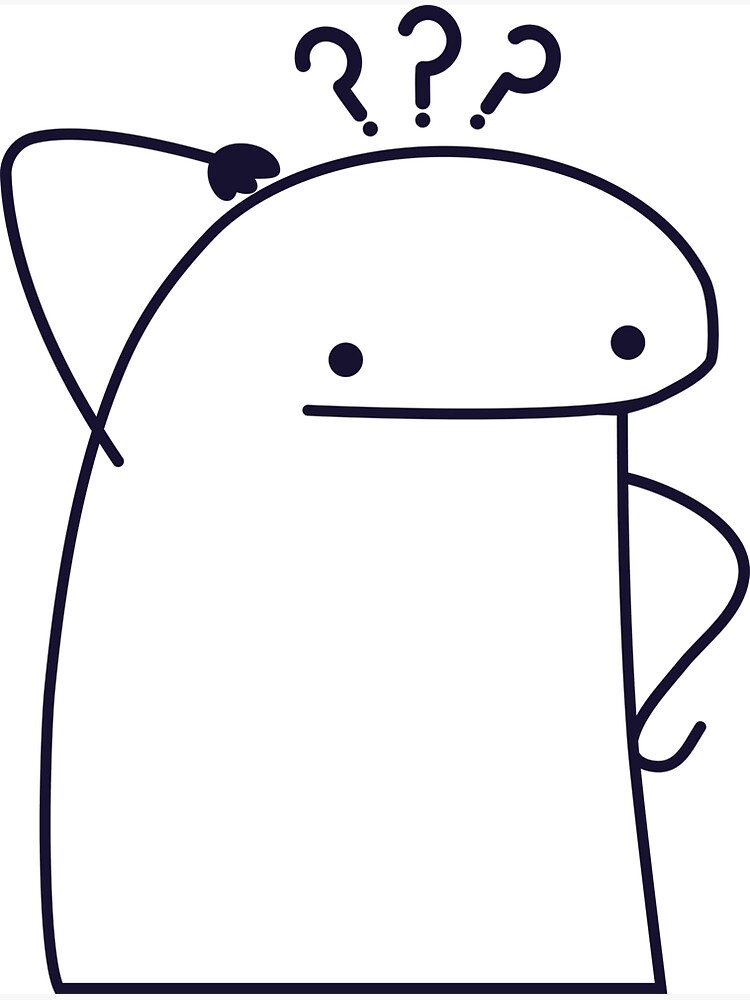 "Questioning Cute Flork Meme" Magnet for Sale by loom-check | Redbubble