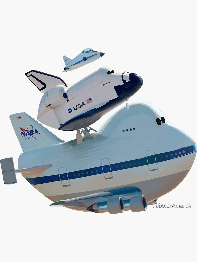 "Space Shuttle Stack" Sticker for Sale by TubularAmarok | Redbubble