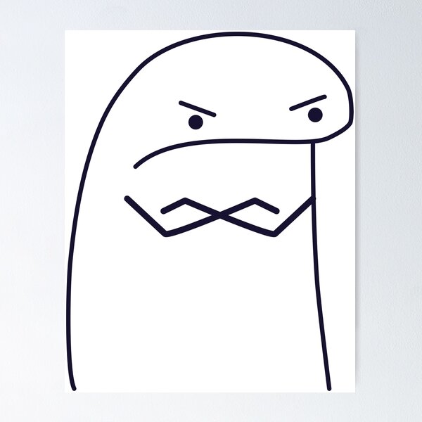 Póster for Sale con la obra «Meme Flork Enojado» de loom-check | Redbubble