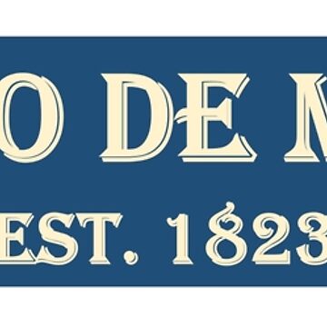 "State of Mexico Est. 1823 blue background" Sticker by bascconut ...