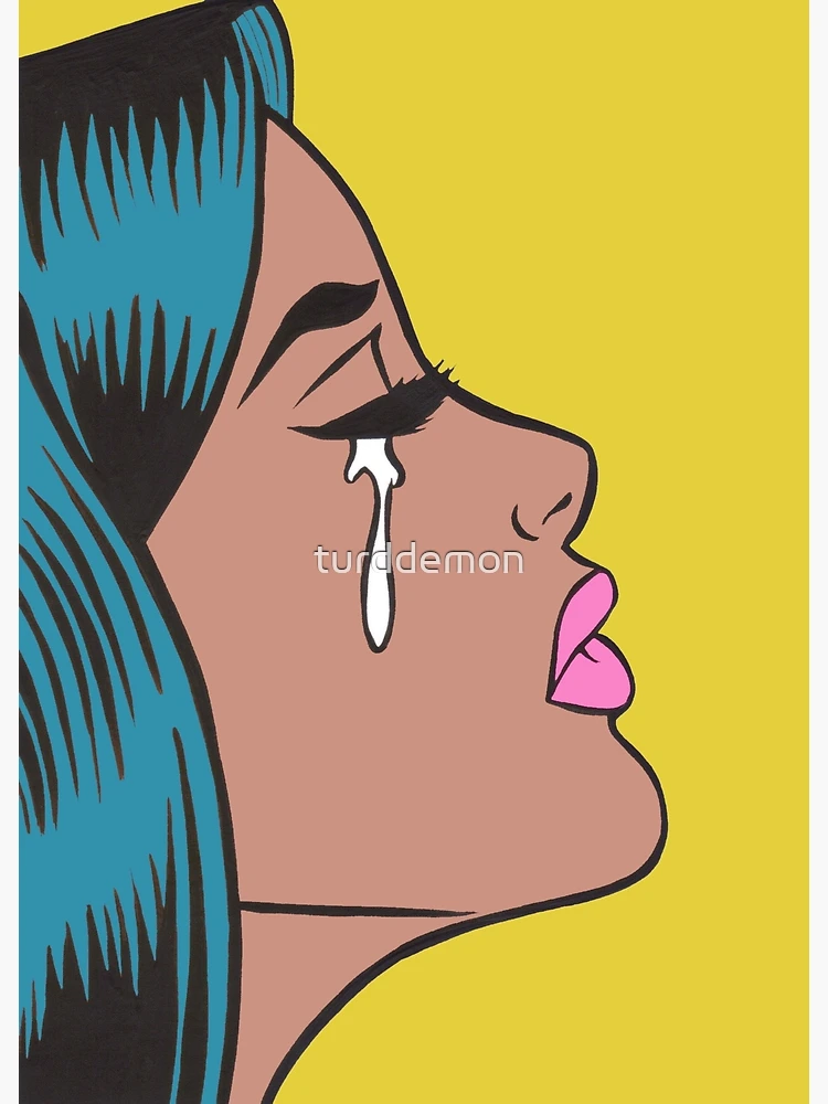 Pop Art Girl Crying Tumblr