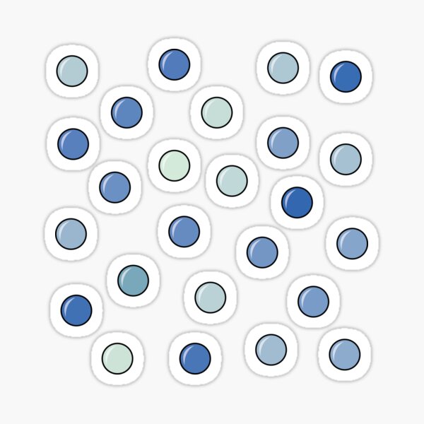 "Planner Pack Sticker Blue Bubbles" Sticker for Sale by VeryPureLove ...