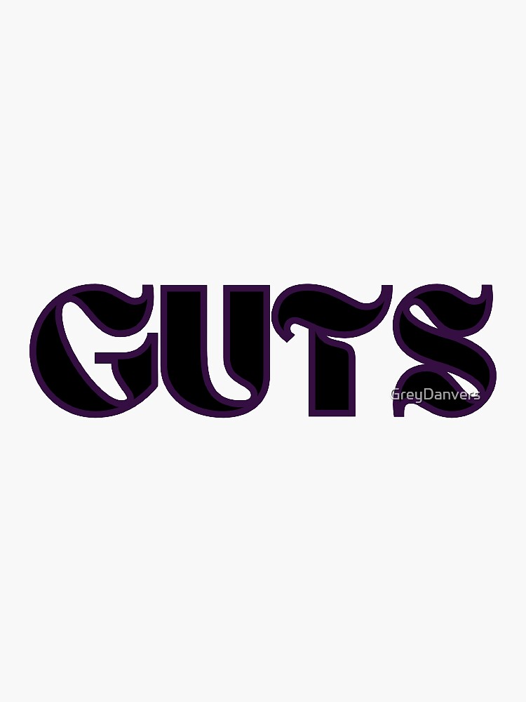 "guts sticker" Sticker for Sale by GreyDanvers | Redbubble