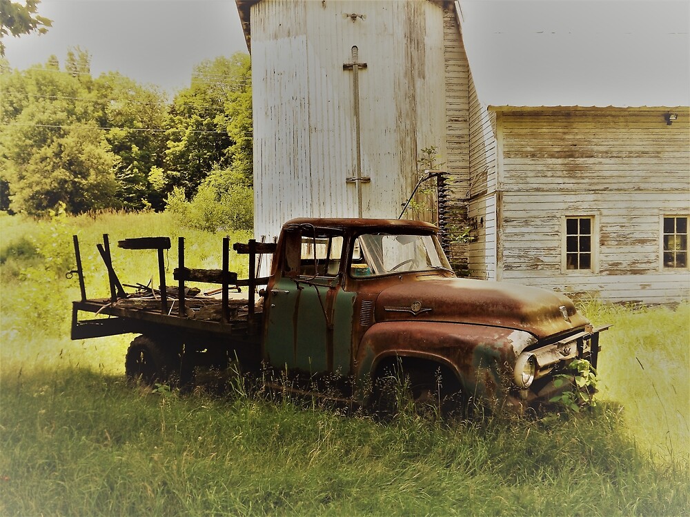 "Farm Truck" by Richard Caples | Redbubble