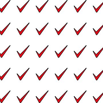 "Planner Pack Sticker Red Tick" Sticker for Sale by VeryPureLove ...