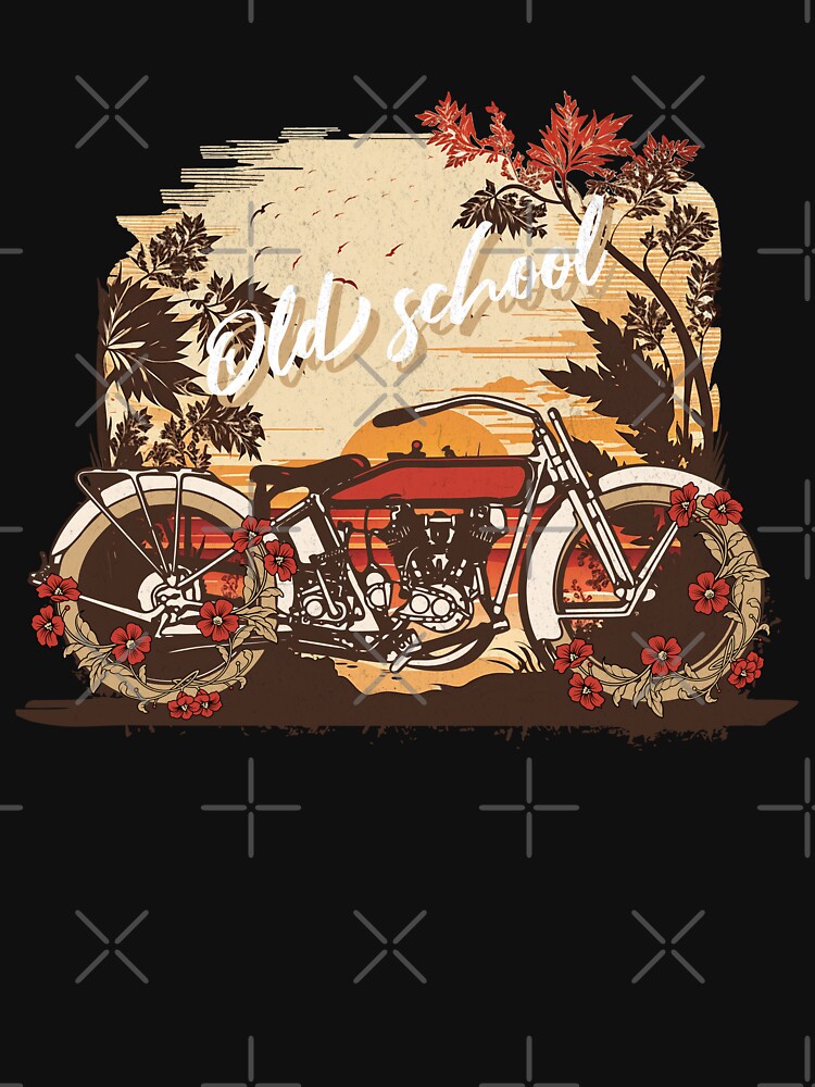 Essential T-Shirt for Sale mit "Motorrad Old School" von Khihi | Redbubble