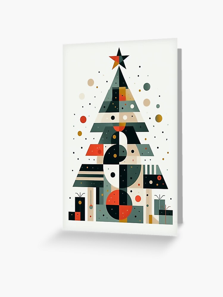 Arte Moderno Del árbol De Navidad Imán For Sale Con La Obra «Árbol