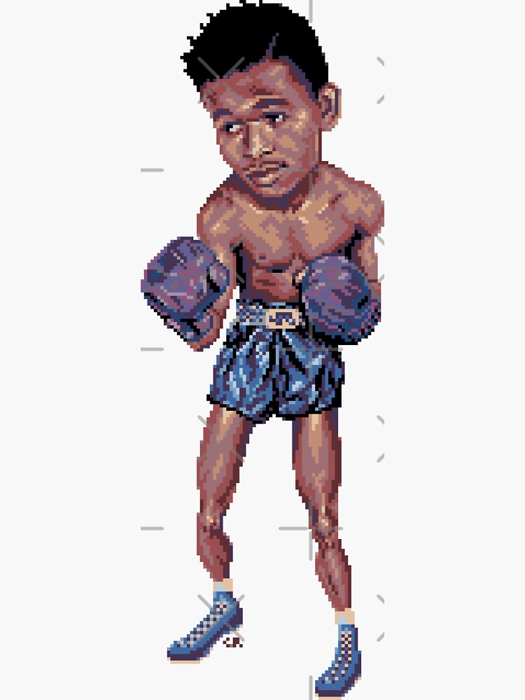 "Sugar Boxing Pixel Art" Sticker for Sale by CyberRex | Redbubble