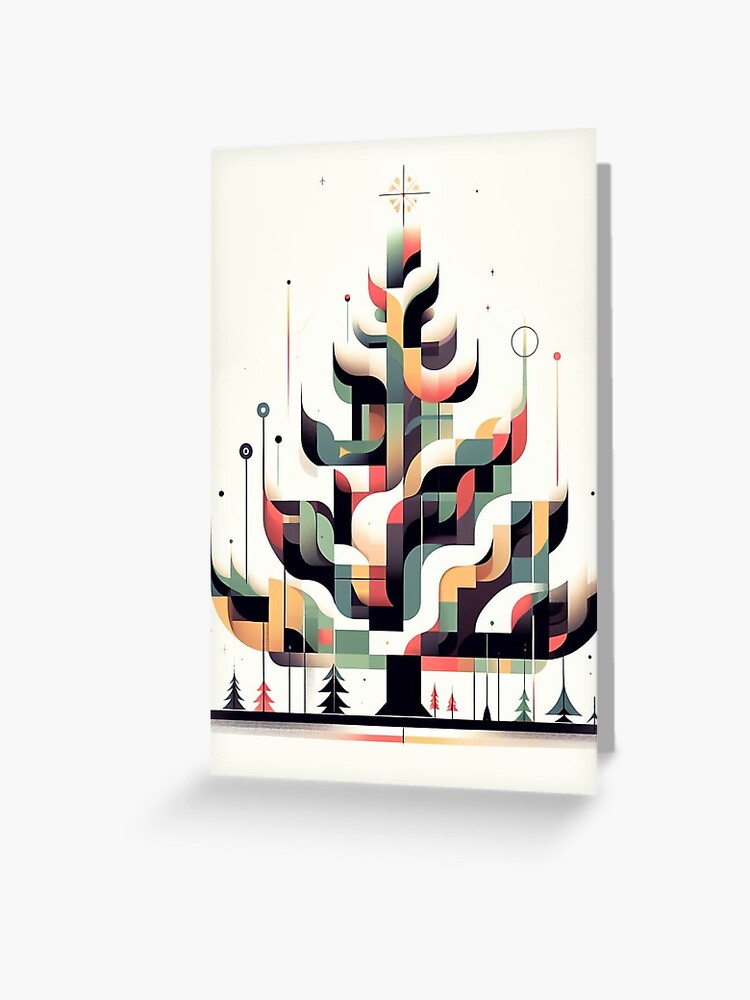 Arte Moderno Del árbol De Navidad Imán For Sale Con La Obra «Árbol