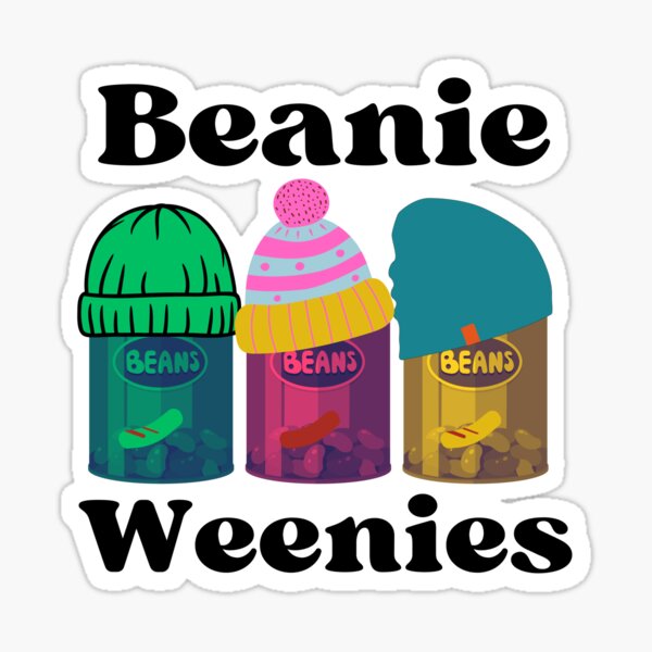 "Beenie Weenies in Cool Beanies" Sticker for Sale by FriedHoneybee ...