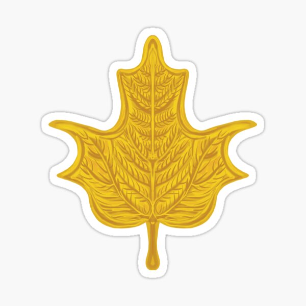 "Yellow Fall Leaf " Sticker for Sale by kmgrinnellart | Redbubble