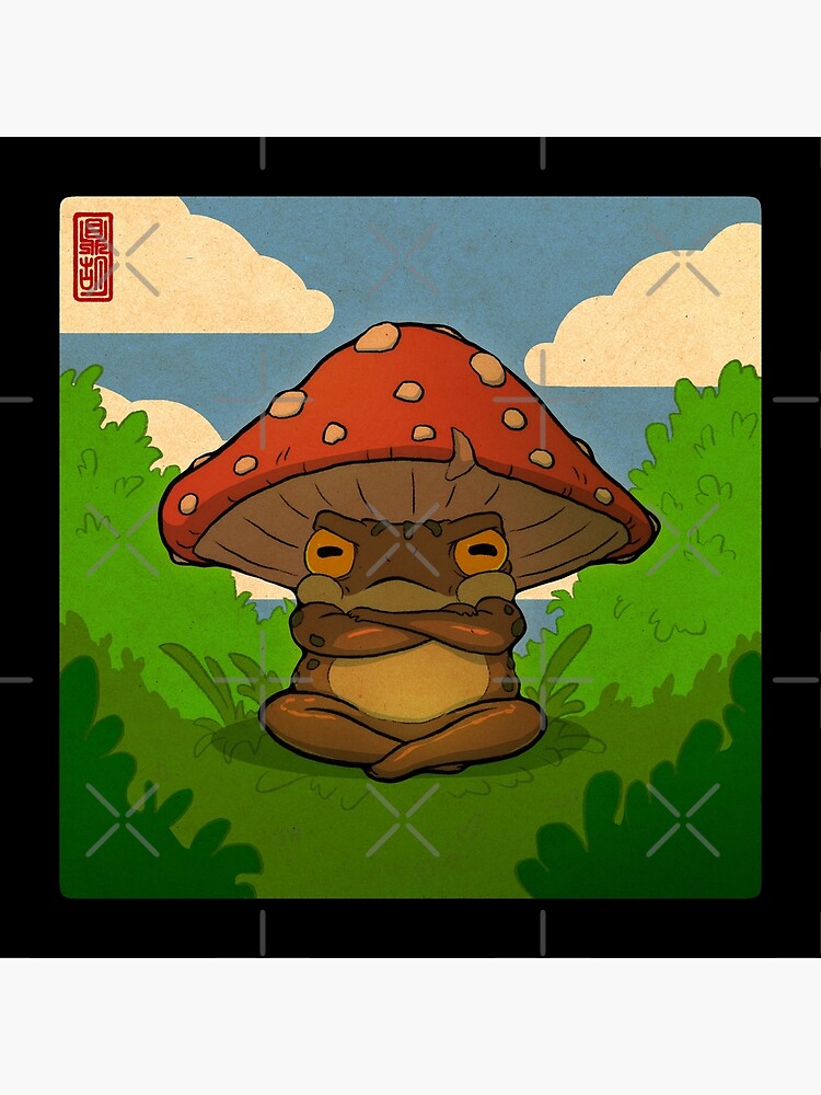"toad in toadstool hat art" Art Board Print for Sale by DingHuArt ...