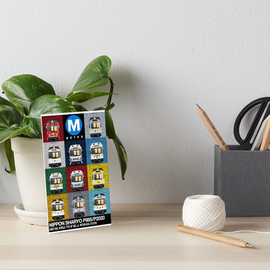 "Los Angeles Metro Rail Nippon Sharyo P865/P2020 Train Collage" Poster ...