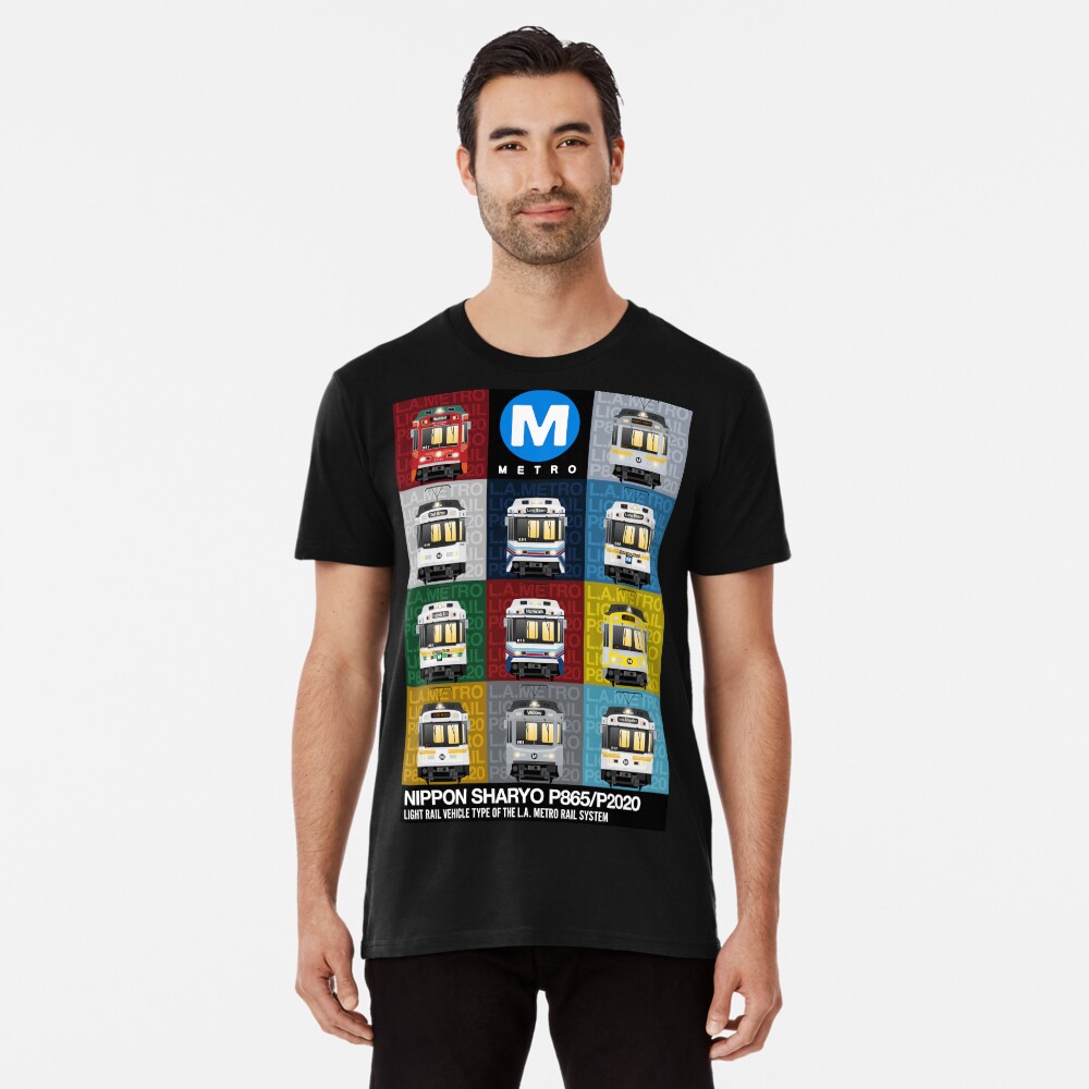 "Los Angeles Metro Rail Nippon Sharyo P865/P2020 Train Collage" Poster ...