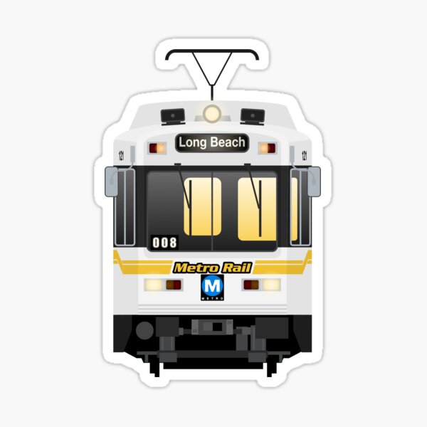 "Los Angeles Metro Rail Nippon Sharyo P865/P2020 Train (Older Yellow ...